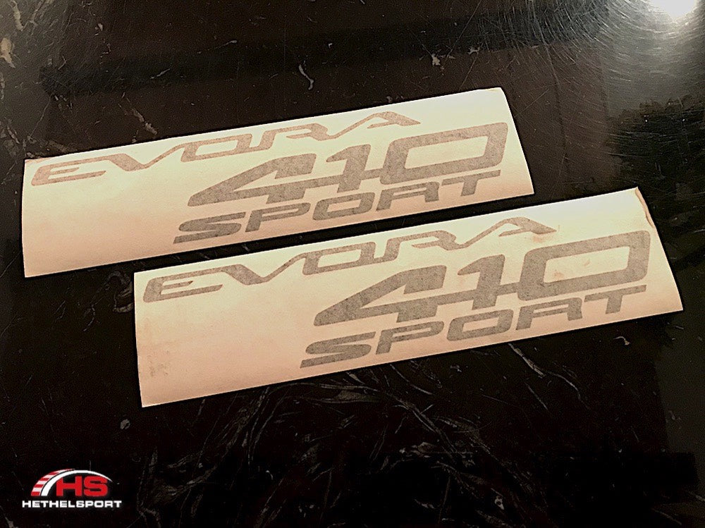 “EVORA 410 SPORT” Decal (OE) – GregsRaceParts.com